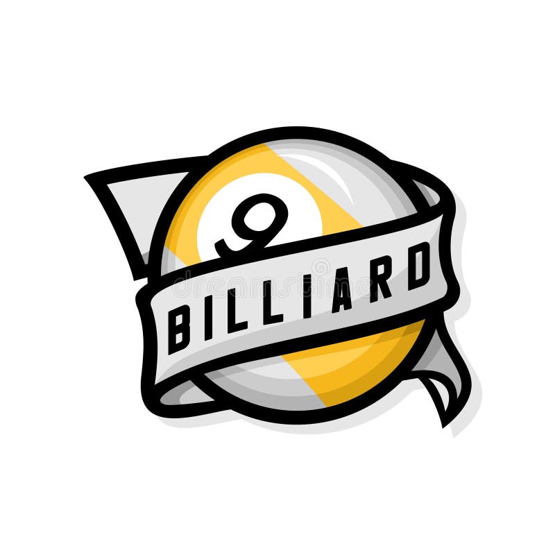 Billiard and ribbon stock vector. Illustration of turnamen - 278829602