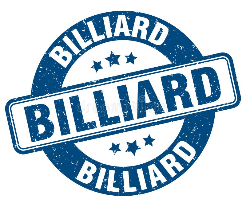 Billiard Stamp. Billiard Label. Round Grunge Sign Stock Vector ...