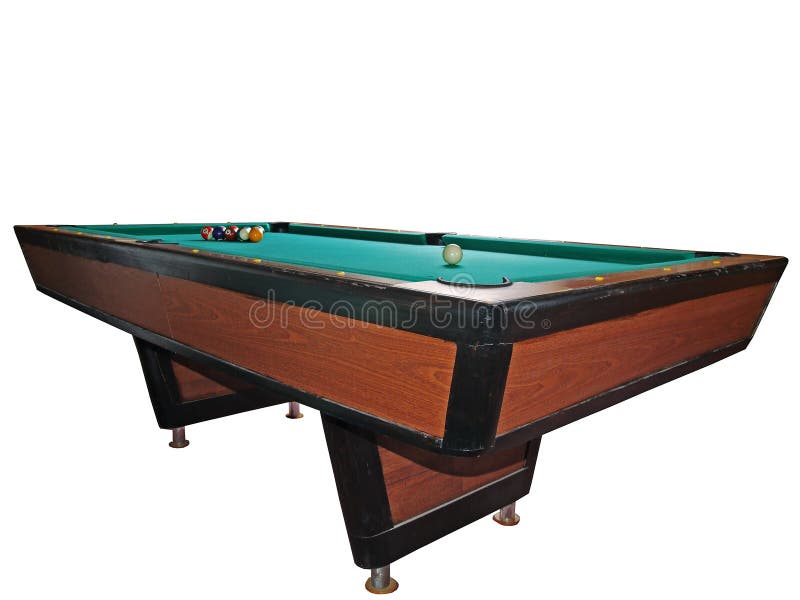 Billiard on Table. Cue and Balls Stock Image - Image of round, elements ...