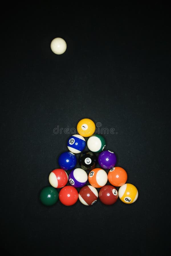 Billiard table with balls stock photo. Image of table - 4997614
