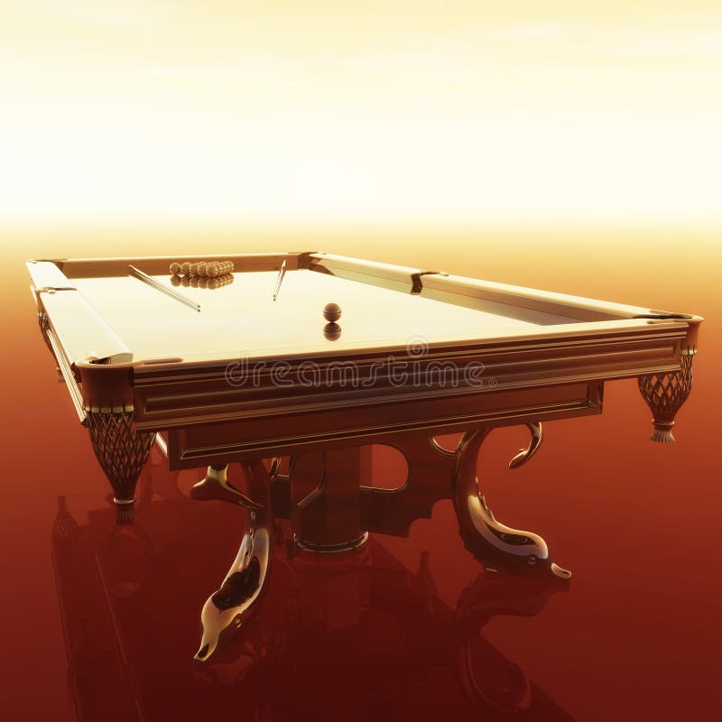 Billiard Table stock illustration. Illustration of horizon - 34190893