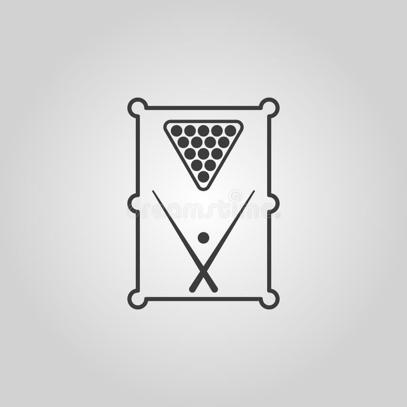 The Billiard Table Icon. Game Symbol Stock Vector - Illustration of ...
