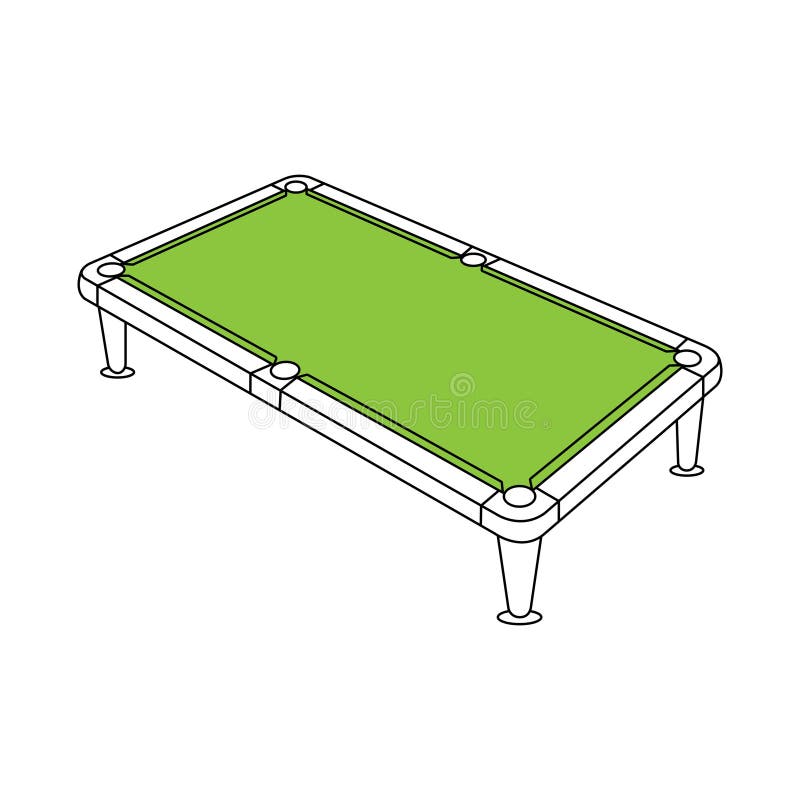 Billiard table icon stock vector. Illustration of black - 316075245