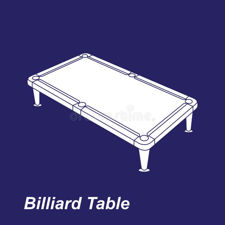 Billiard table icon stock vector. Illustration of horizontal - 316075266