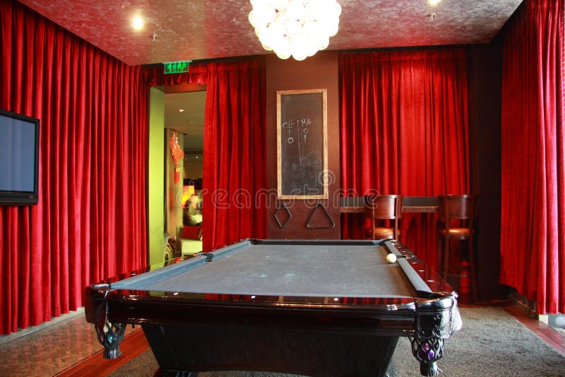 Billiard tables stock image. Image of table, lamp, hotel - 13198667