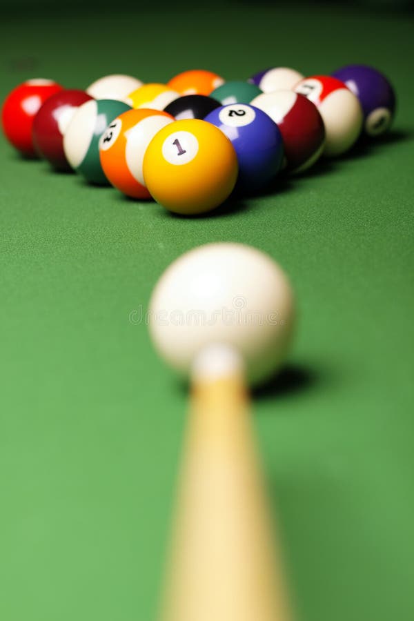 Billiard Time! stock image. Image of pool, green, leisure - 17981697