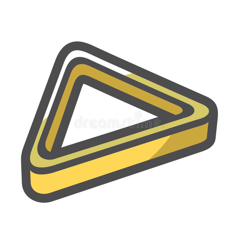 Billiard Triangle Tool Vector Icon Cartoon Illustration. Stock Vector ...