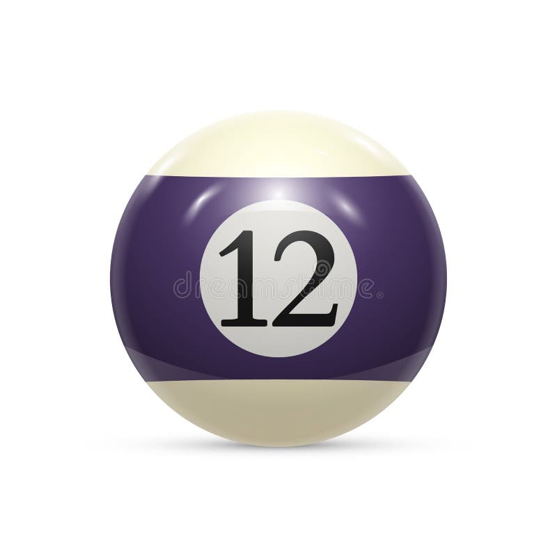 Billiard Ten Ball Isolated on a White Background Vector Stock Vector ...
