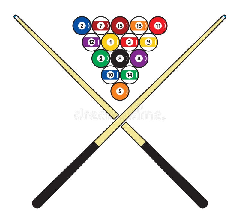 Billiard Vector Illustration Stock Vector - Illustration of stick ...