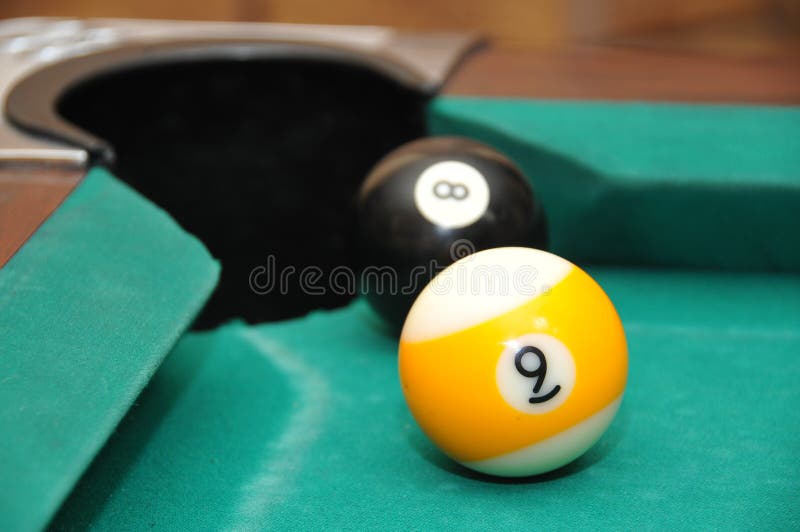 Billiards eight ball. stock photo. Image of leisure, indoors - 2044066