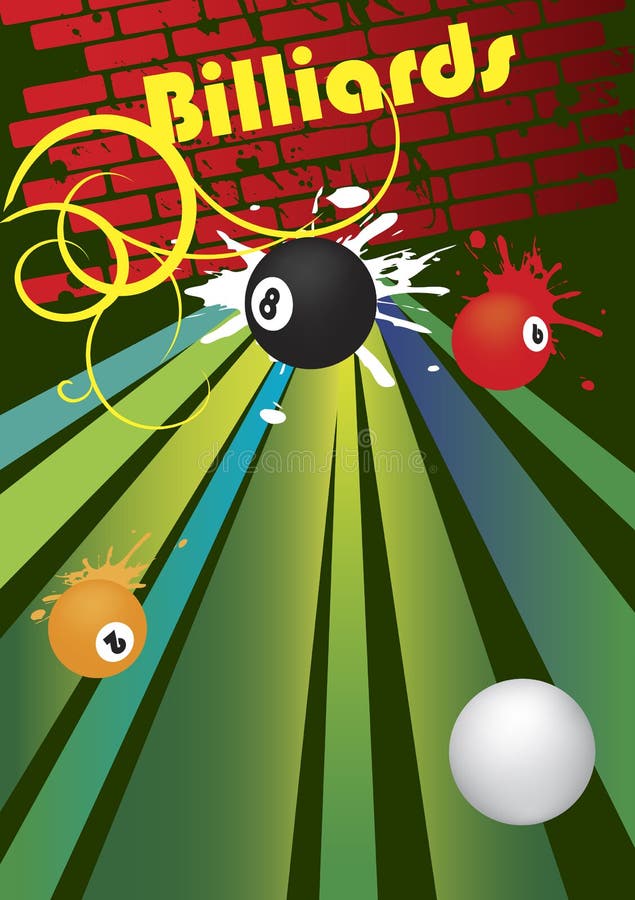 Billiards stock vector. Illustration of shot, equipment - 46959068