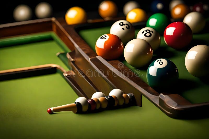 A Billiards Cue Ball Striking Stock Image - Image of icon, ball: 291769719