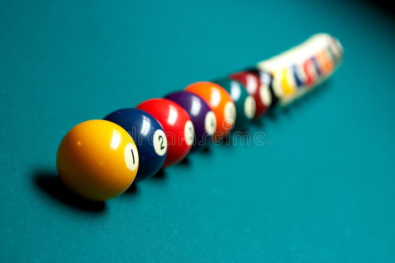 Billiards pool stock photo. Image of eight, colorful - 10792704