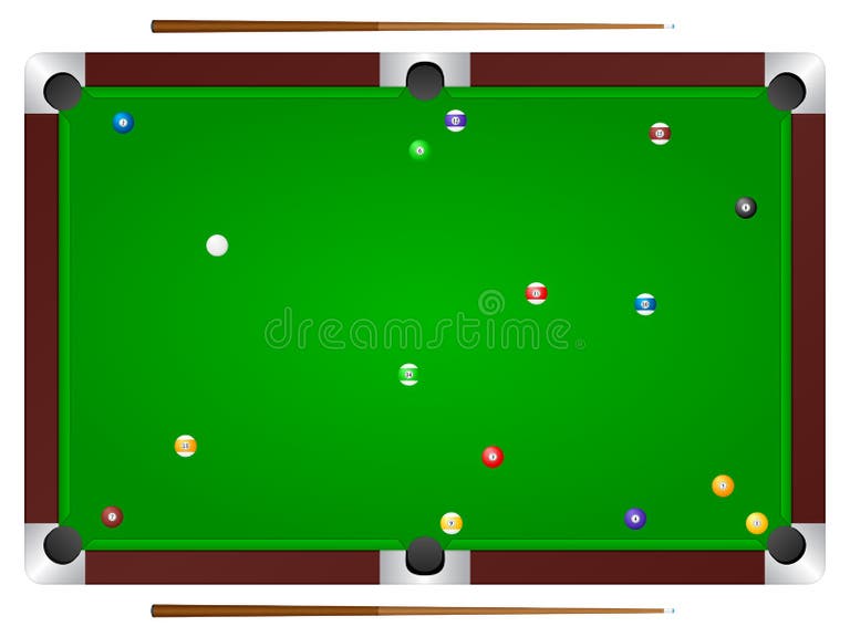 Billiards Game Table Cue Balls Stock Illustrations – 1,860 Billiards ...