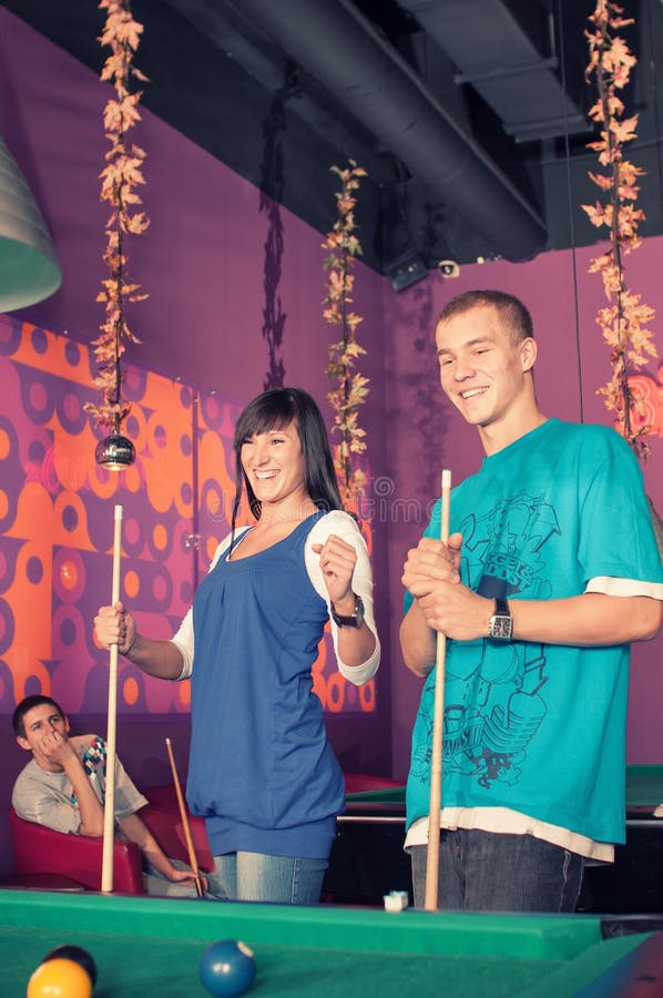 Billiards stock photo. Image of relax, girls, balls, nightlife - 35952834