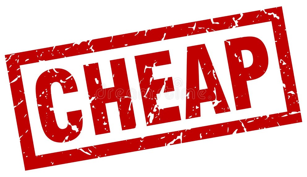 Billiger Stempel vektor abbildung. Illustration von schmutz - 122351715