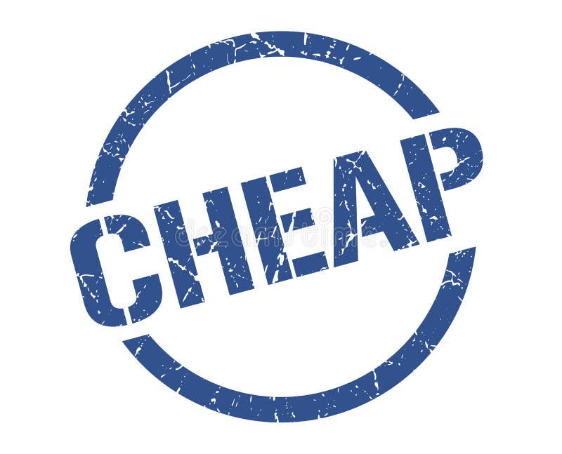 Billiger Rundstempel Billig Vektor Abbildung - Illustration von vektor ...