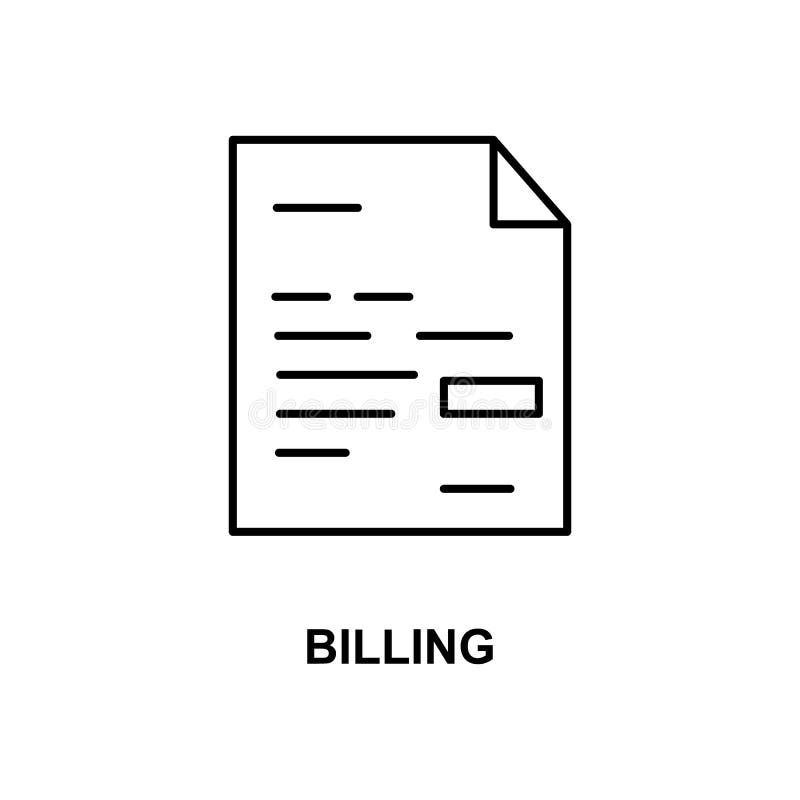 Billing Icon. Element of Simple Web Icon with Name for Mobile Concept ...