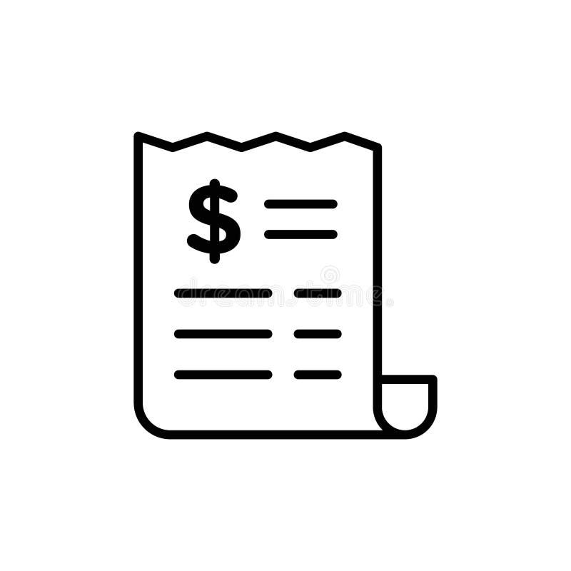 Billing Invoice Icon Ideal for Financial Records Stock Vector ...