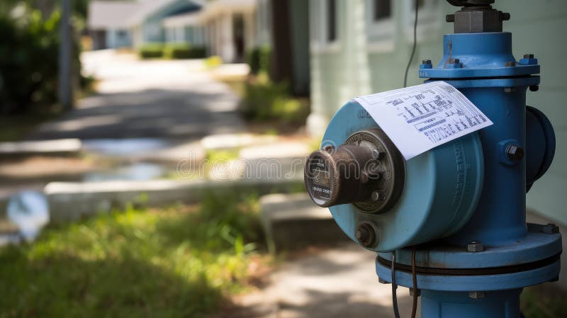 Billing water bills stock illustration. Illustration of charges - 374229733