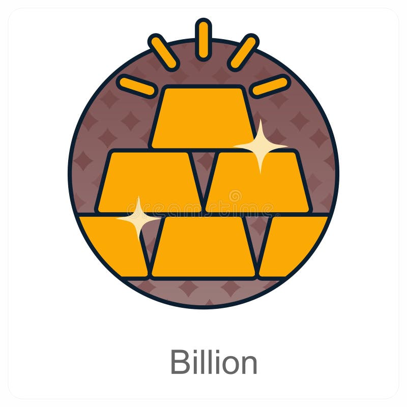 Billion stock vector. Illustration of icon, billion - 340615641