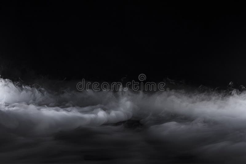 Billowing Dry Ice Fog Rolling into Center Stock Photo - Image of ...
