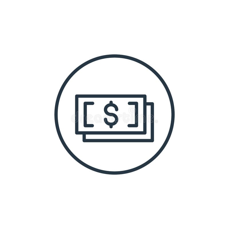 Bills Icon Vector from General Concept. Thin Line Illustration of Bills ...