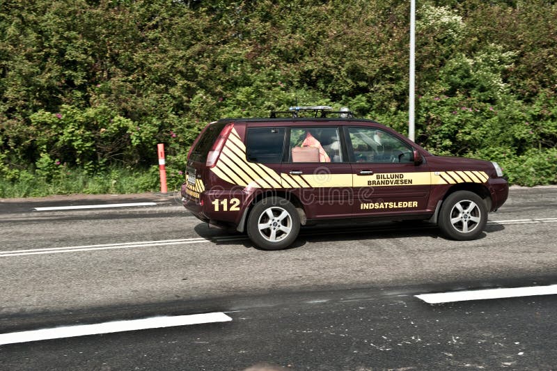 Fire Brigade Car at Billund Editorial Photography - Image of modern ...