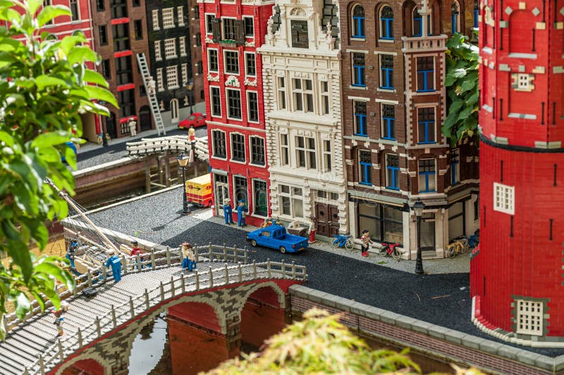 Lego Model of Amsterdam Displayed at Legoland Billund.. Editorial Stock ...