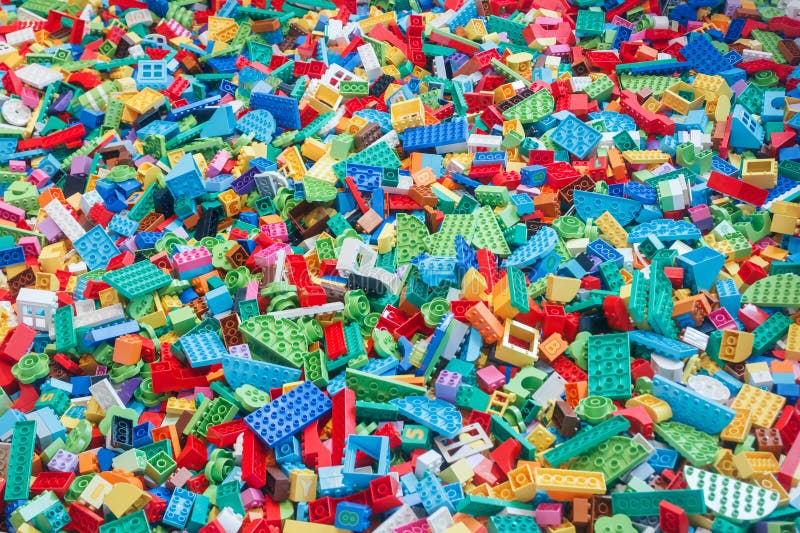 Billund, Denmark - 17 June 2023: Multi-colored Plastic Lego Duplo Brick ...