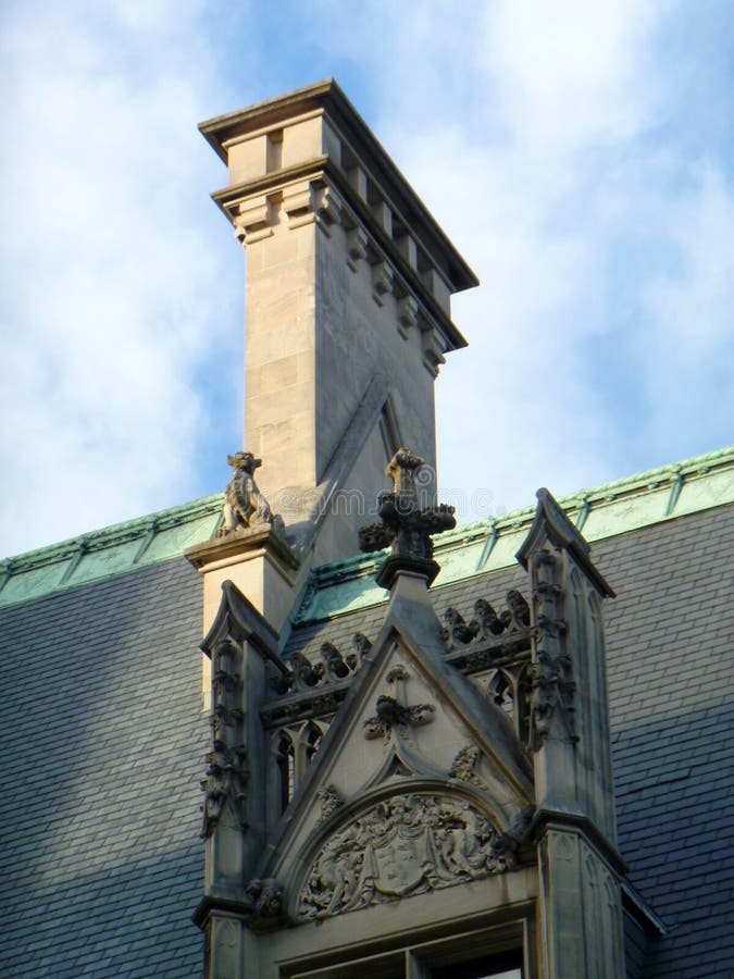 Biltmore Chimney editorial photography. Image of clouds - 86174642