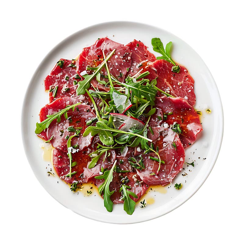 Biltong with Spices in a Plate on Transparent Background - Ai Generated ...