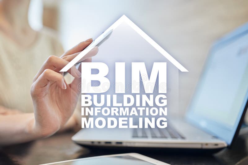 BIM - Building Information Modeling. Industrial and Technology Concept ...