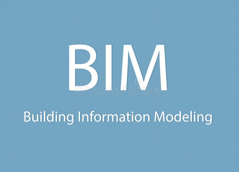 BIM Building Information Modeling Stock Vector - Illustration of text ...