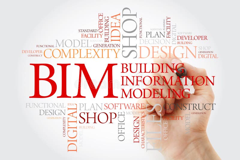 BIM - Building Information Modeling Word Cloud with Marker, Business ... BIM - Building Information Modeling Word Cloud with Marker, Business ...