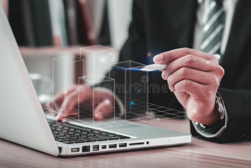 BIM Virtual Screen Information Modeling Technology Concept Stock Image ...