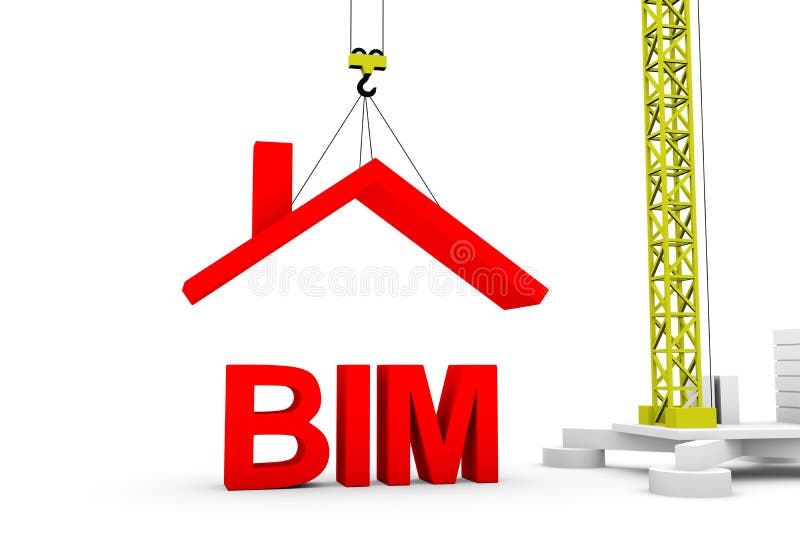 BIM - Building Information Modeling Stock Image - Image of digital ...