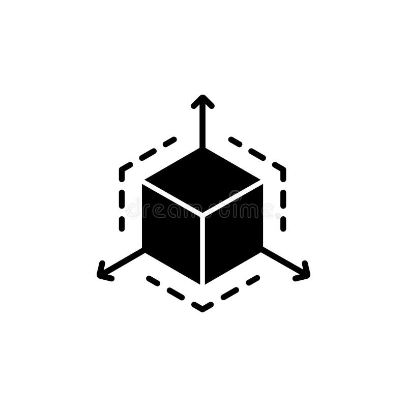 Bim Icon Set. 3d Model Vector Symbol. Building Dimension Square Cube ...