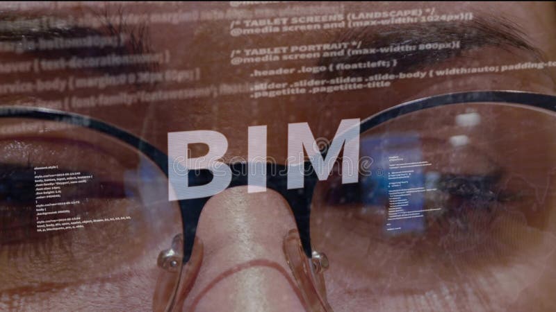 BIM Text on Background of Developer Stock Video - Video of complexity ...
