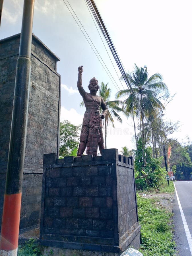 Bima Statue, One of the Characters in the Mahabharata Stock Photo ...