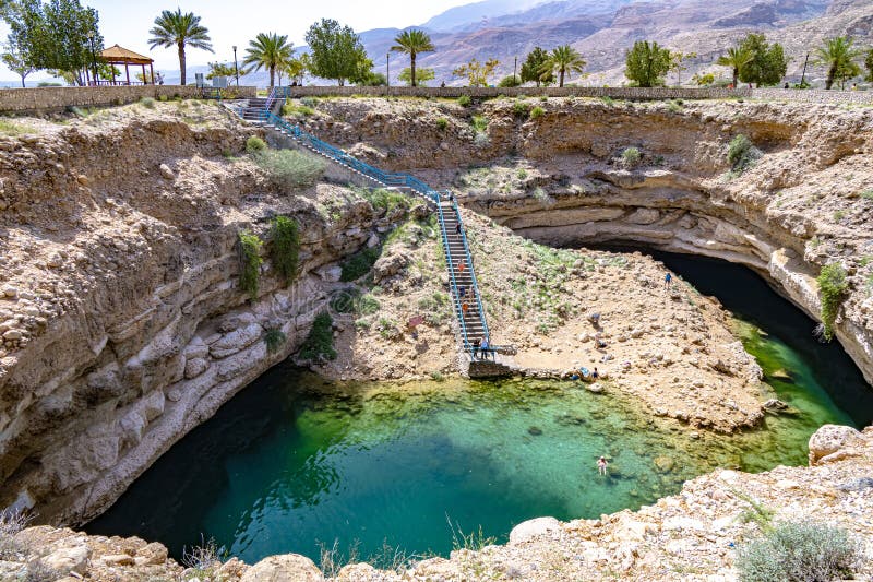 Bimmah Sinkhole, Eastern Muscat Governorate, Oman Stock Image - Image ...