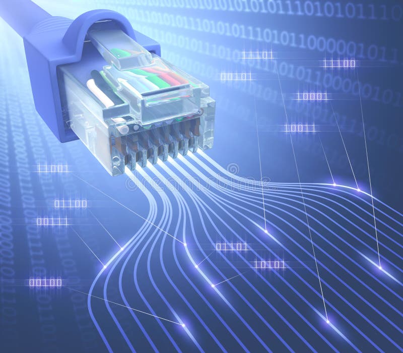 Rj45 stock illustrationer. Illustration av rött, sammanlänkning - 31658382