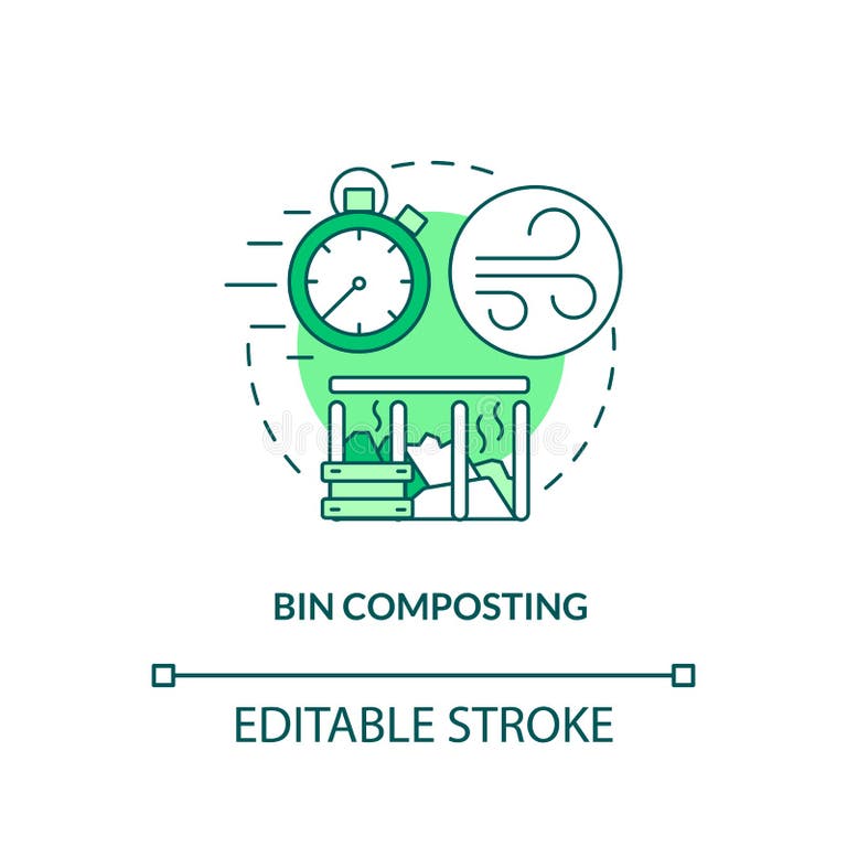 Compost Bin Line Drawing Stock Illustrations – 107 Compost Bin Line ...