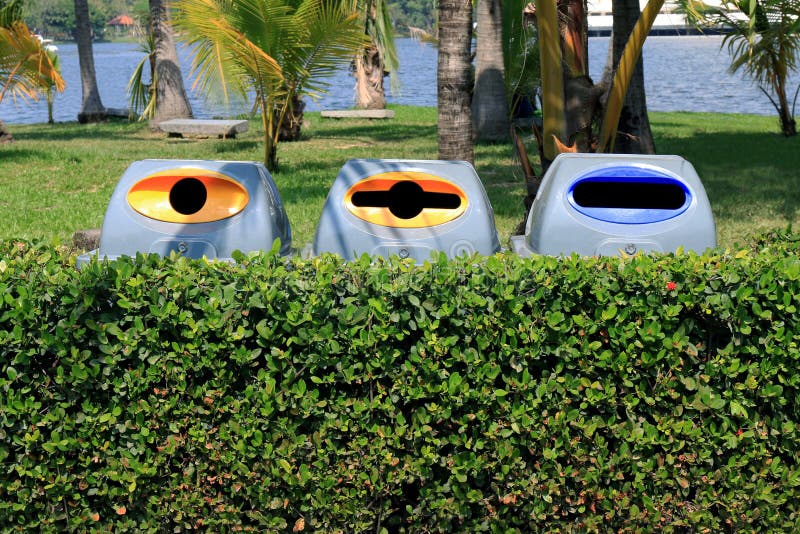 Bin, Garbage Bin Plastic, Plastic Waste Bin 3 Types of Waste for ...