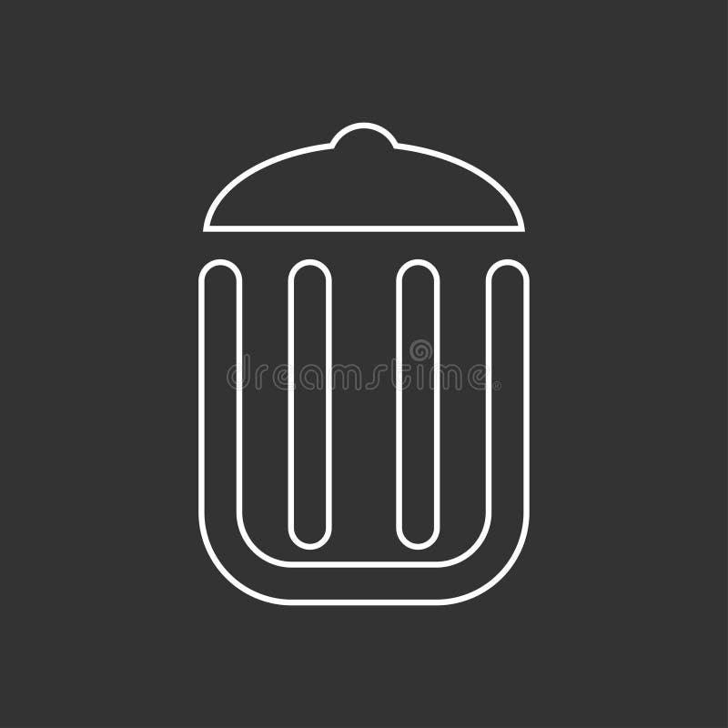 Bin icon stock vector. Illustration of recycling, icon - 84033360