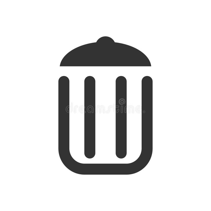 Bin icon stock vector. Illustration of design, recycle - 84041699