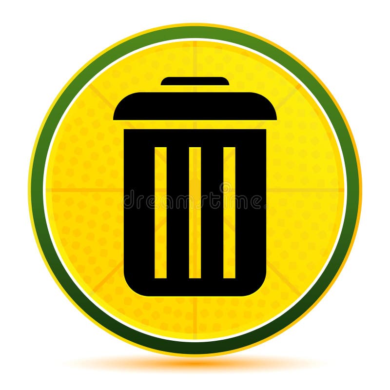 Lime-green garbage can stock image. Image of grass, limbs - 9635073