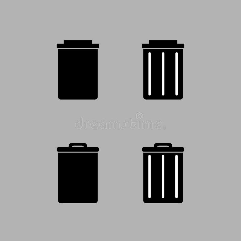 Bin icon vector design stock vector. Illustration of recycle - 108130068