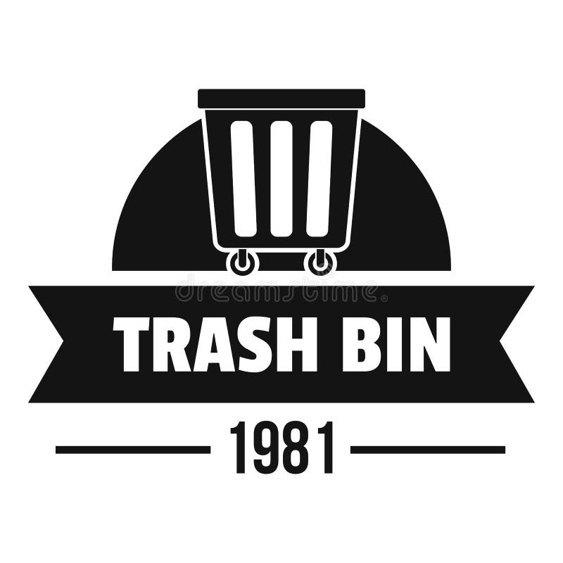 Dustbin Logo Simple Black Style Stock Illustrations – 296 Dustbin Logo ...