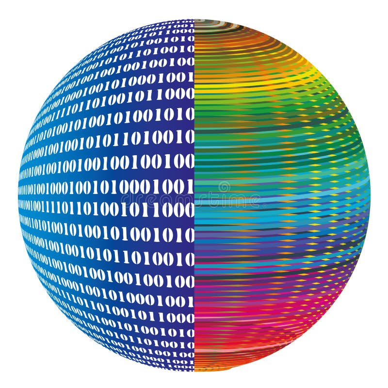 Binarios y colores stock de ilustración. Ilustración de explorador ...
